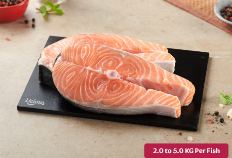 Buy Atlantic Salmon Online | Atlantic Salmon Fish Steaks - Licious